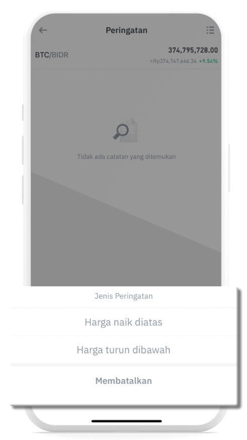 Gunakan Price Alert di Aplikasi Tokocrypto – Tokocrypto