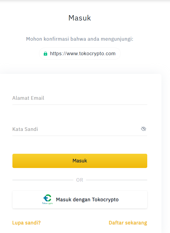 Berikut cara mendaftar akun baru di Tokocrypto – Tokocrypto
