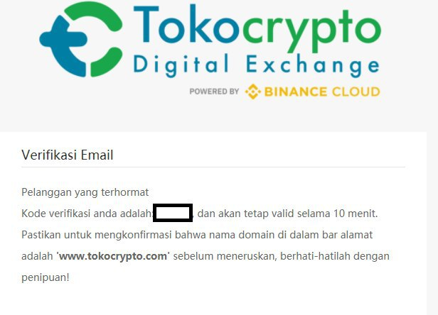 Berikut cara mendaftar akun baru di Tokocrypto – Tokocrypto