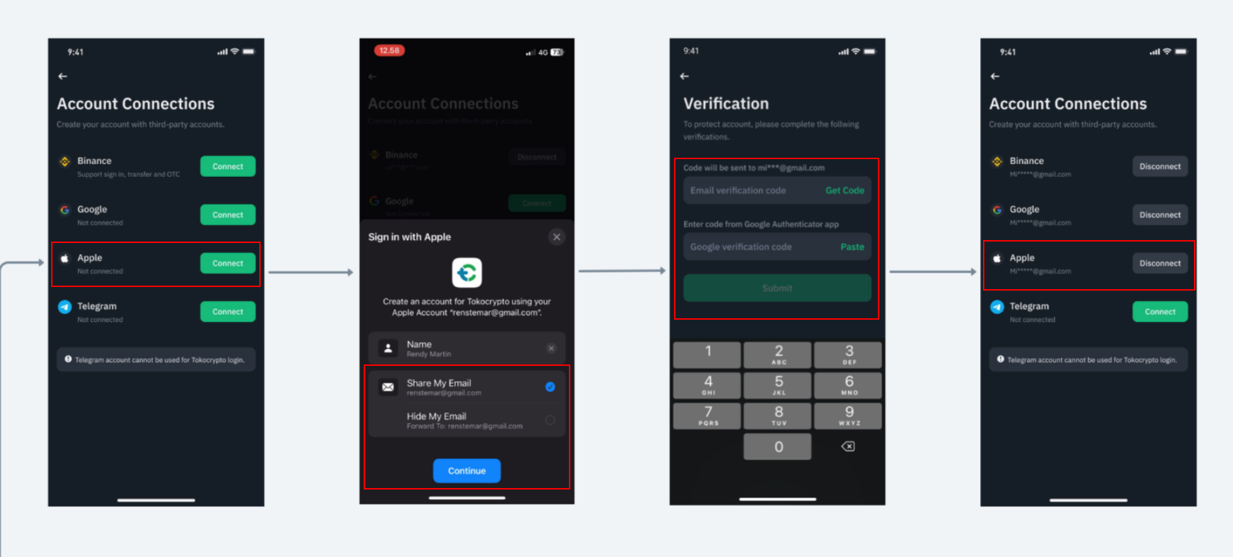 Cara Mengaktifkan Apple Authentication Login di Aplikasi Tokocrypto ...